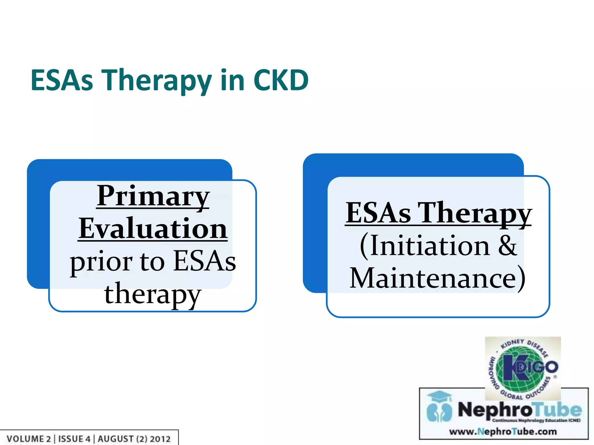 Anemia management in CKD (ESA Therapy) - Dr. Gawad | PPT