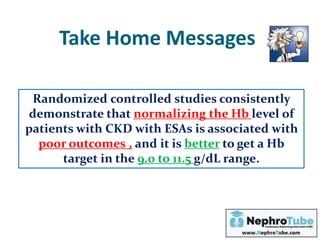 Anemia management in CKD (ESA Therapy) - Dr. Gawad | PPT