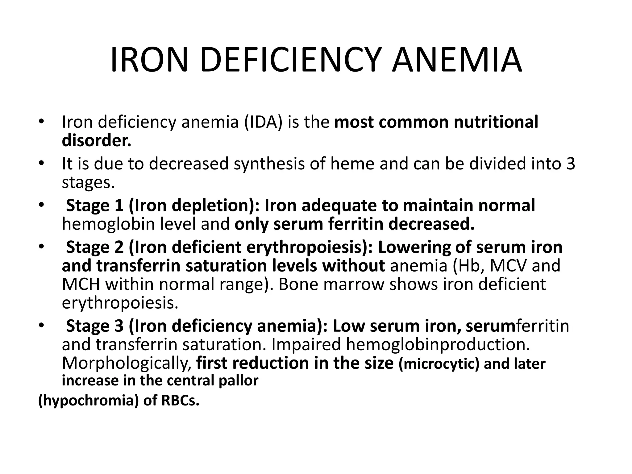 anemia (medicine).pptx | Blood Disorders | Diseases and Conditions