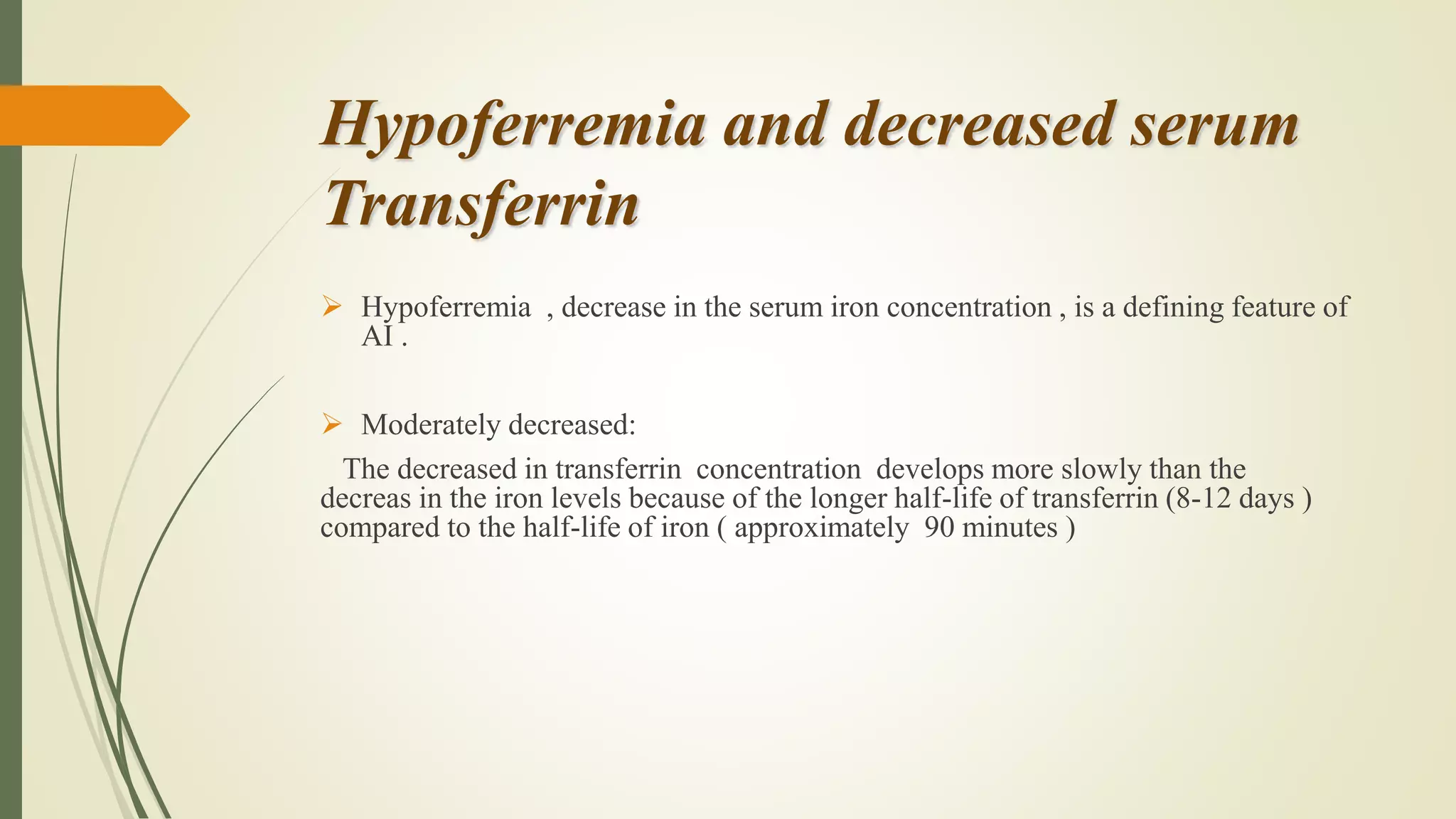 Anemia of chronic disease | PPTX