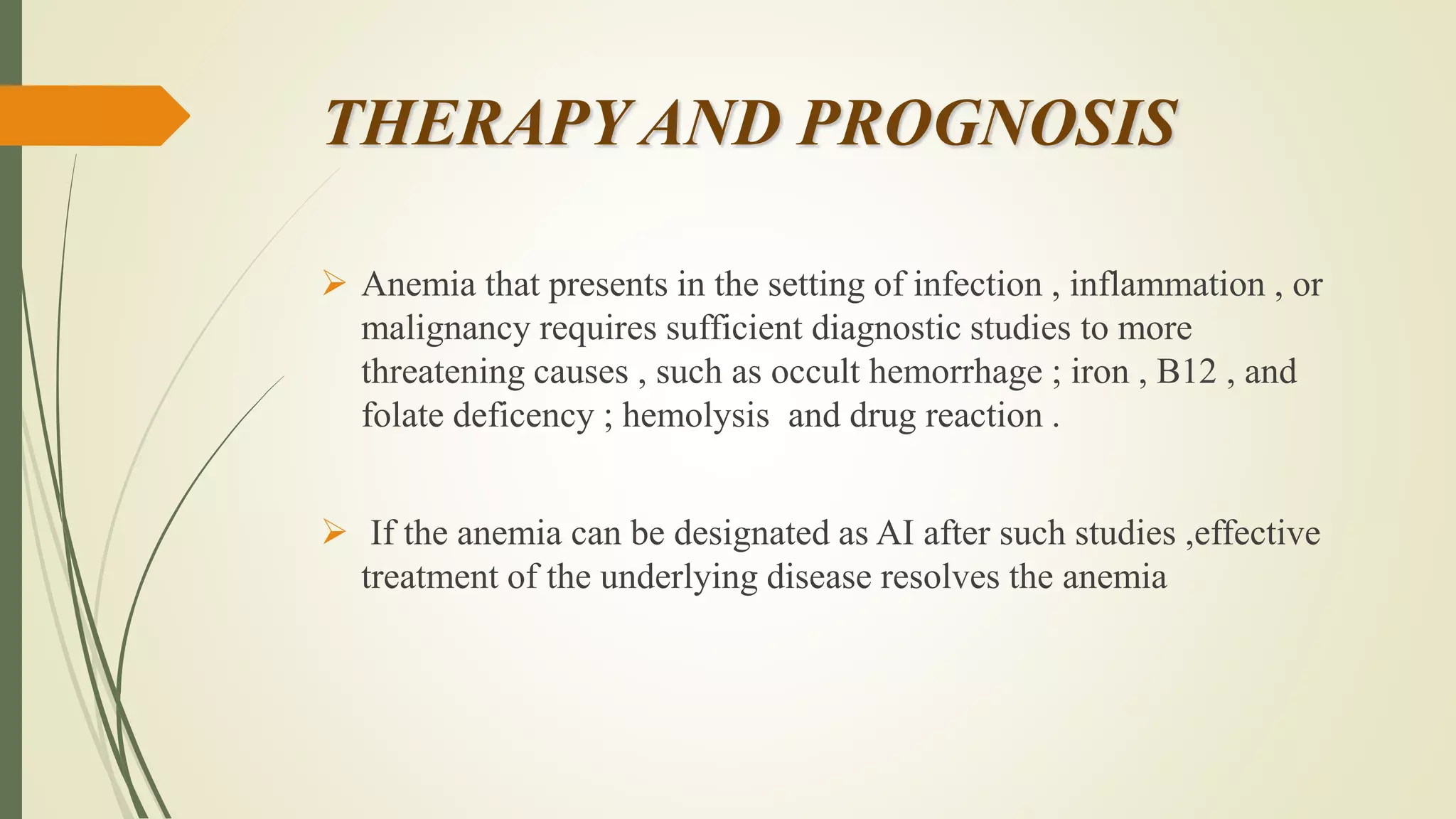 Anemia of chronic disease | PPTX