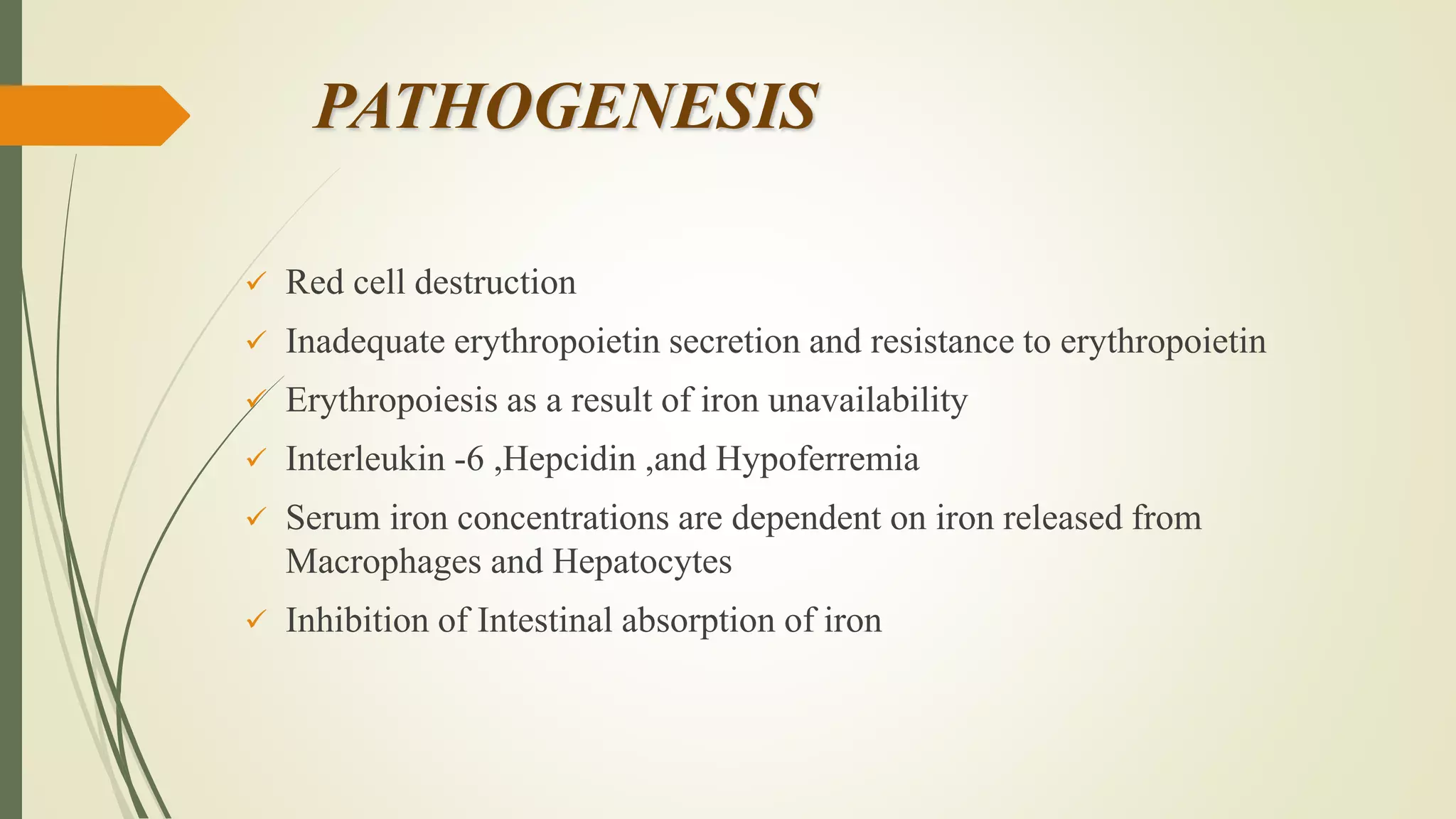 Anemia of chronic disease | PPTX
