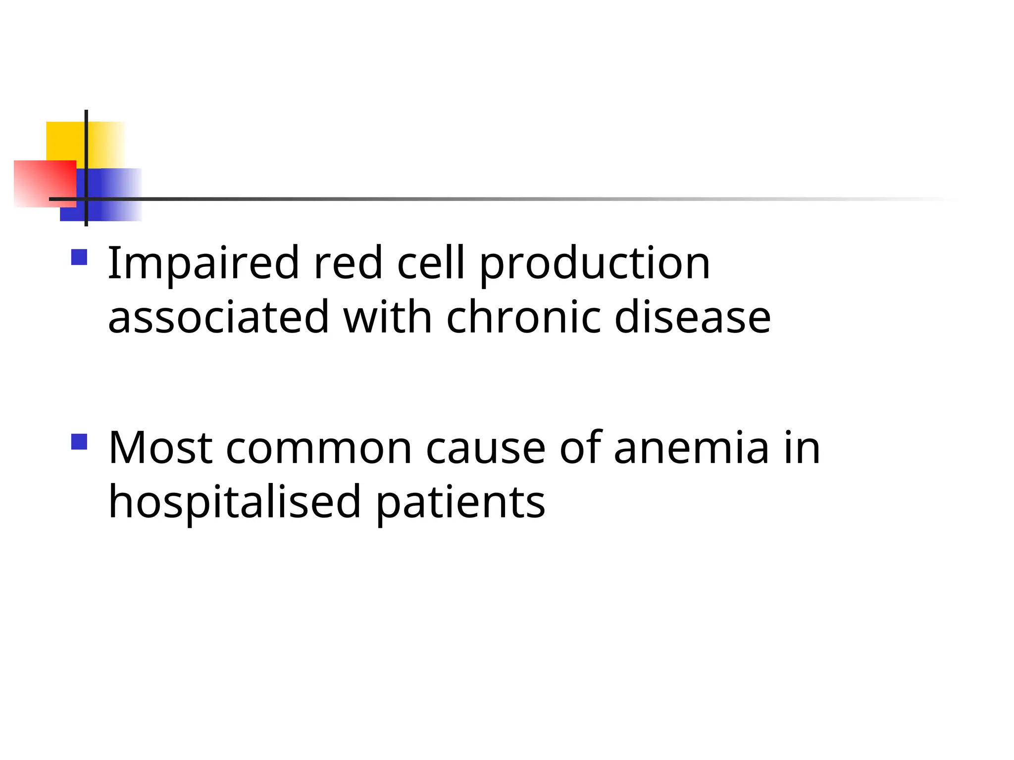 Anemia of chronic diseases.ppt anemia presentation | PPT