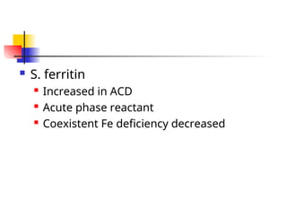 Anemia of chronic diseases.ppt anemia presentation | PPT