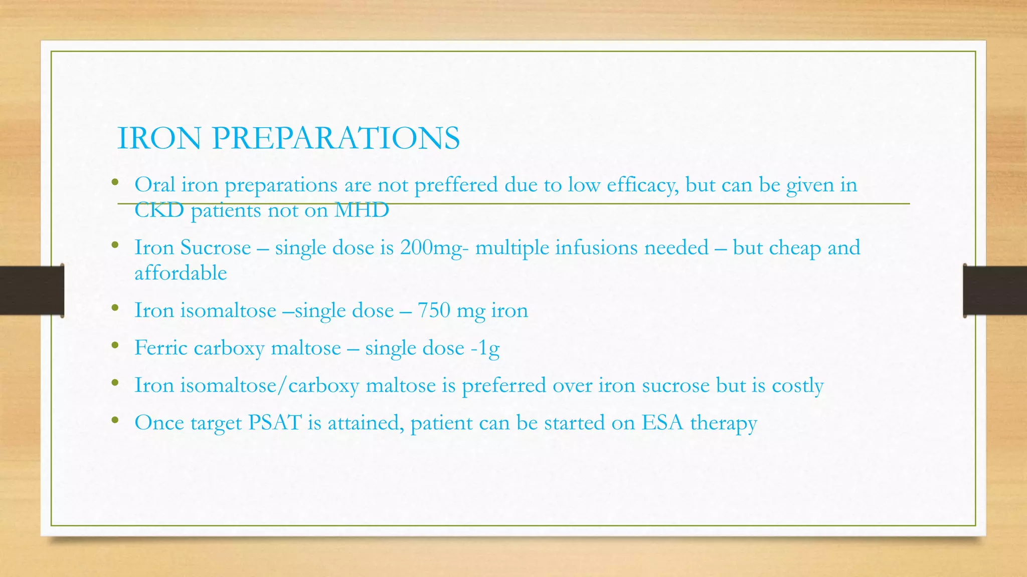 ANEMIA OF CKD.pptx by Dr. Manuel Davis | PPTX
