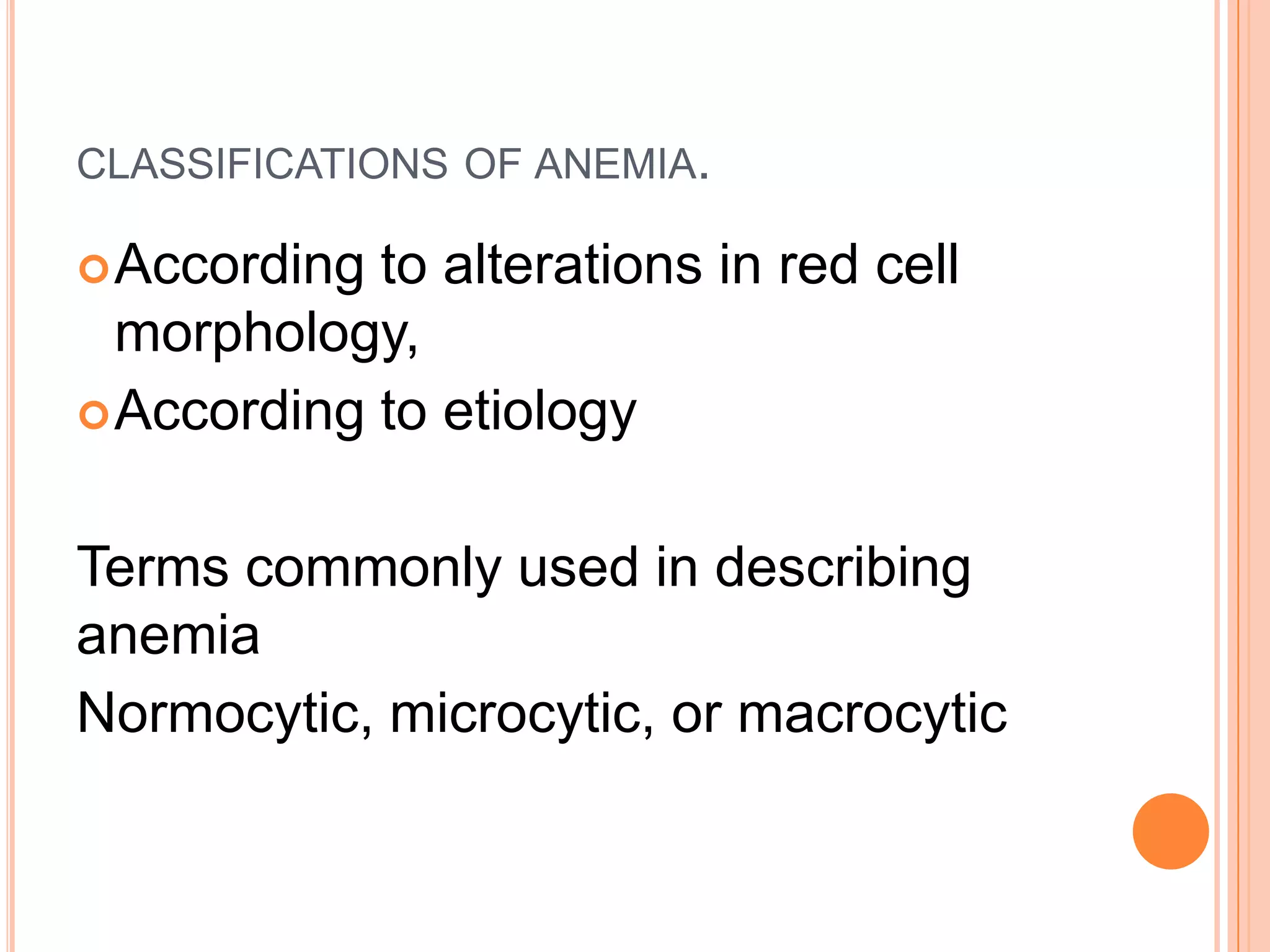 Anemia overview | PPTX