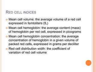 Anemia overview | PPTX
