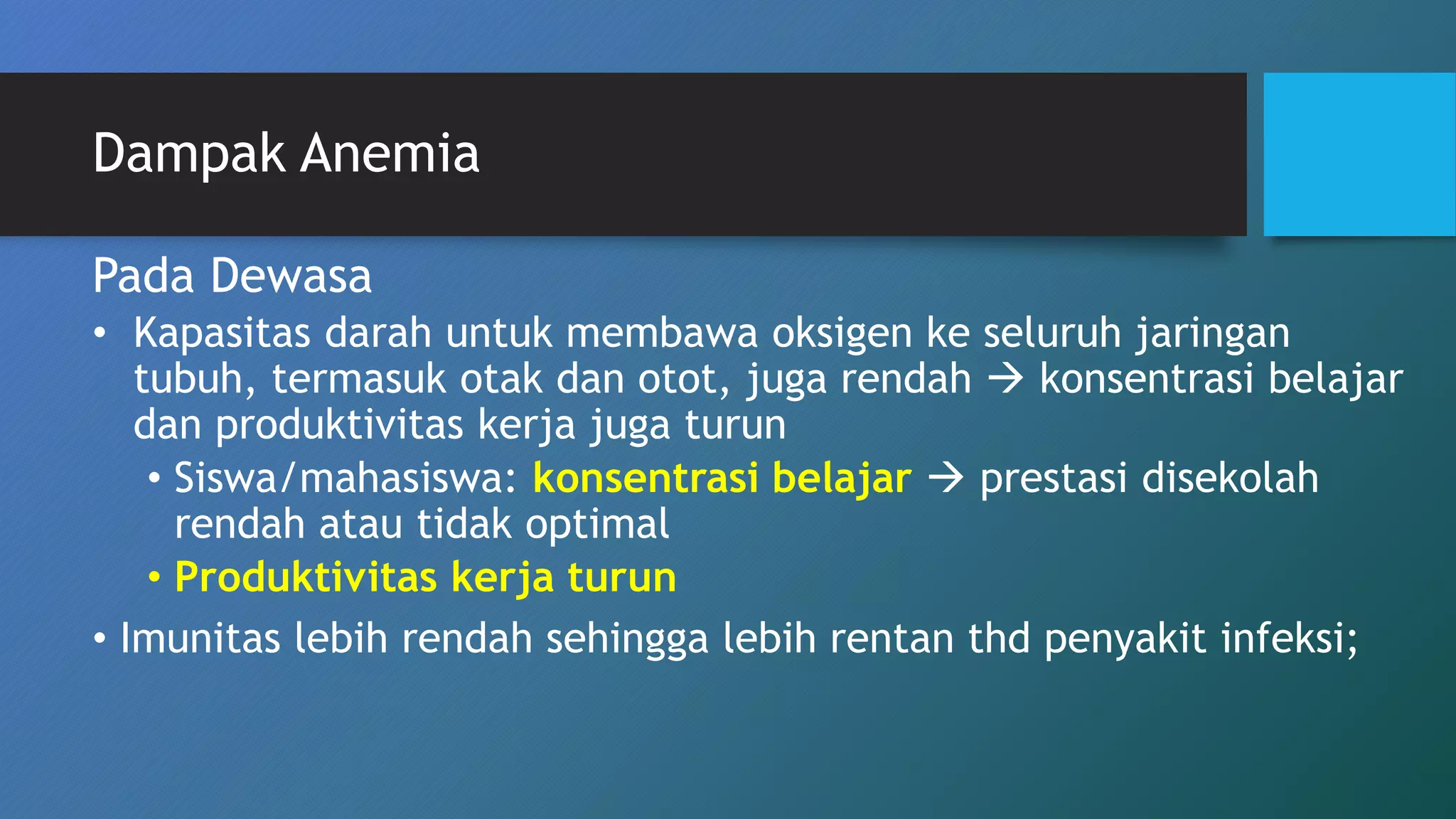 Anemia pada remaja putri | PPTX
