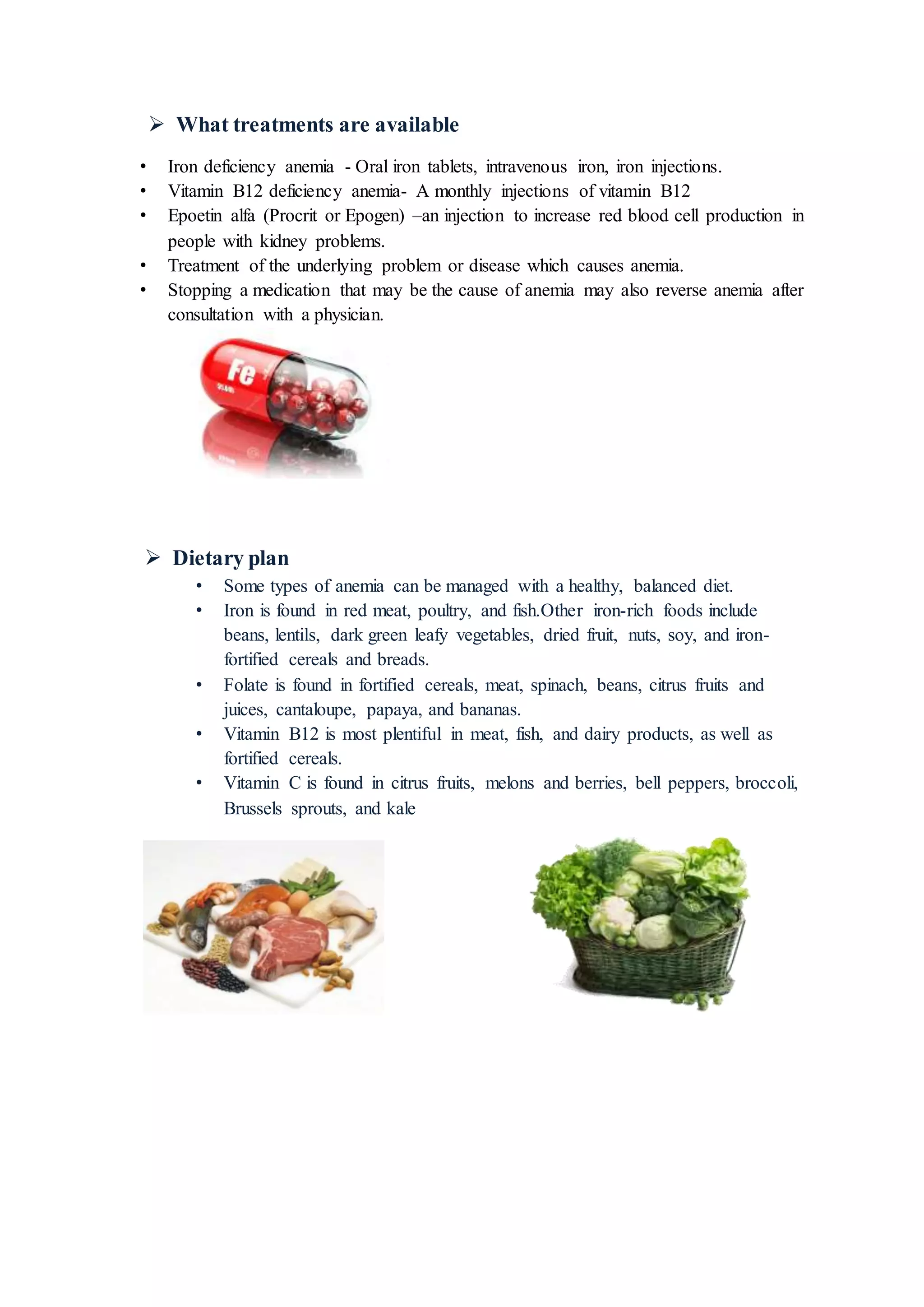 Anemia patient information leaflet | DOCX