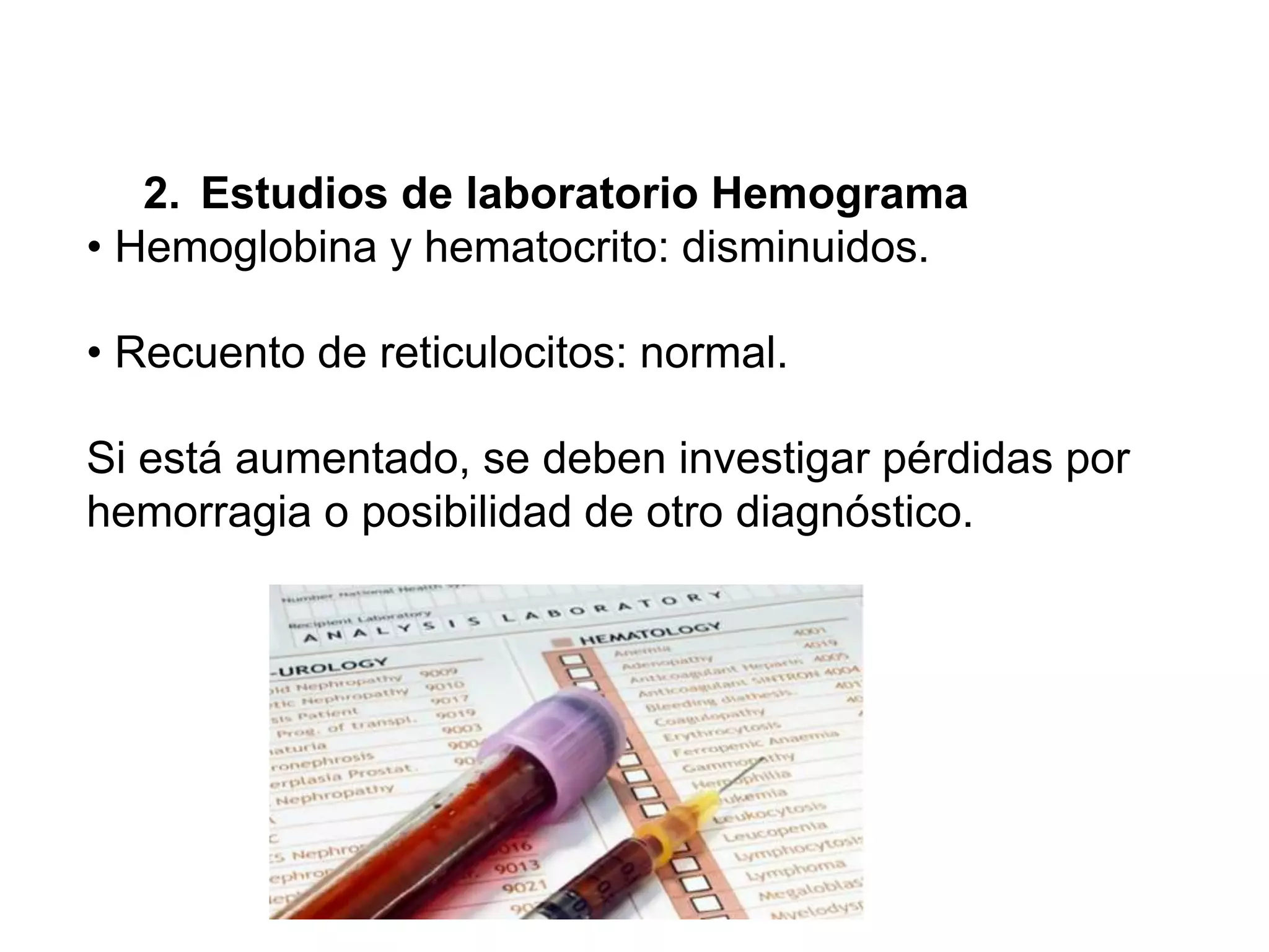 Anemia por deficiencia de hierro | PPTX