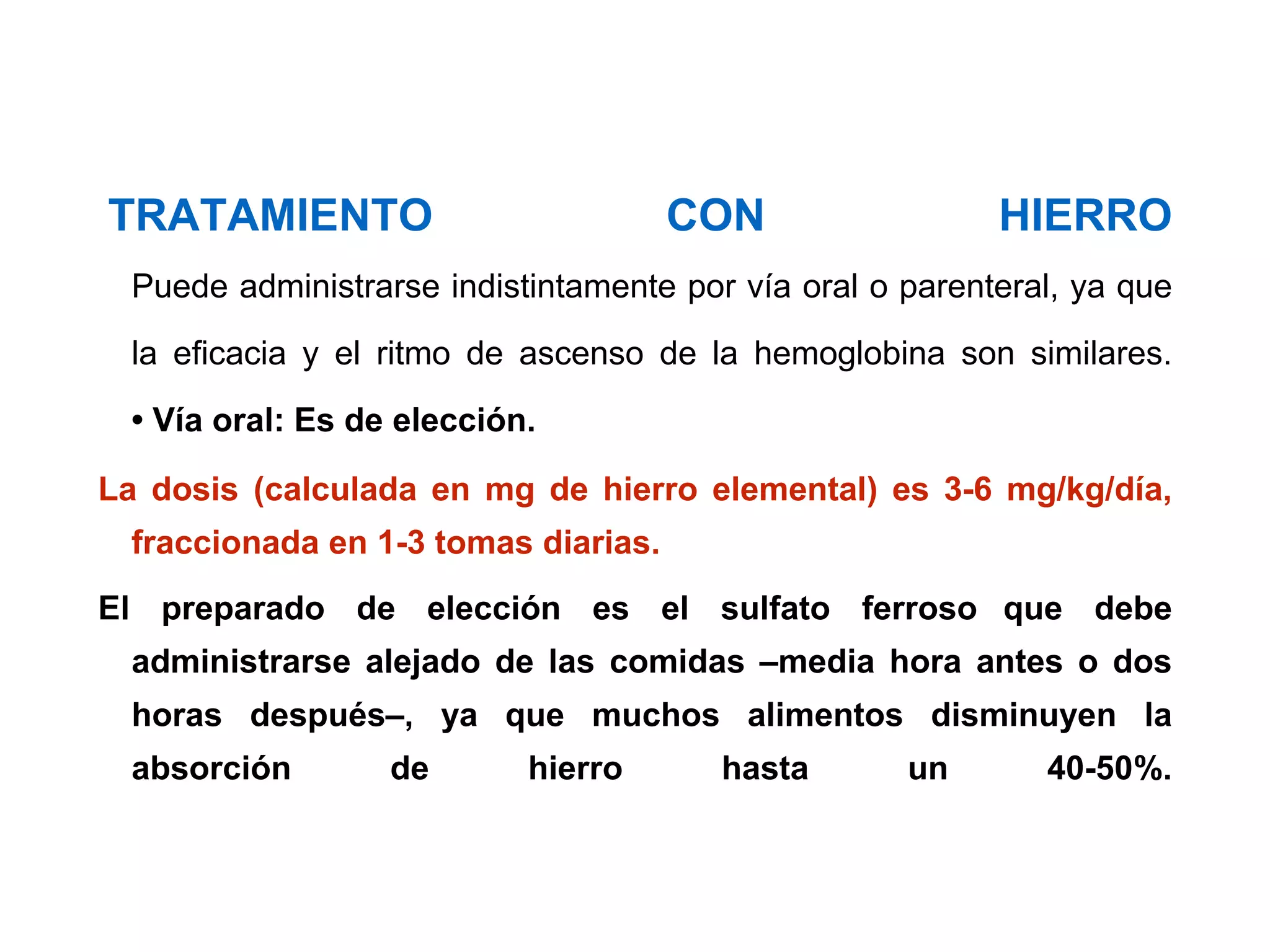 Anemia por deficiencia de hierro | PPTX
