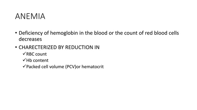 Anemia ppt | PPT
