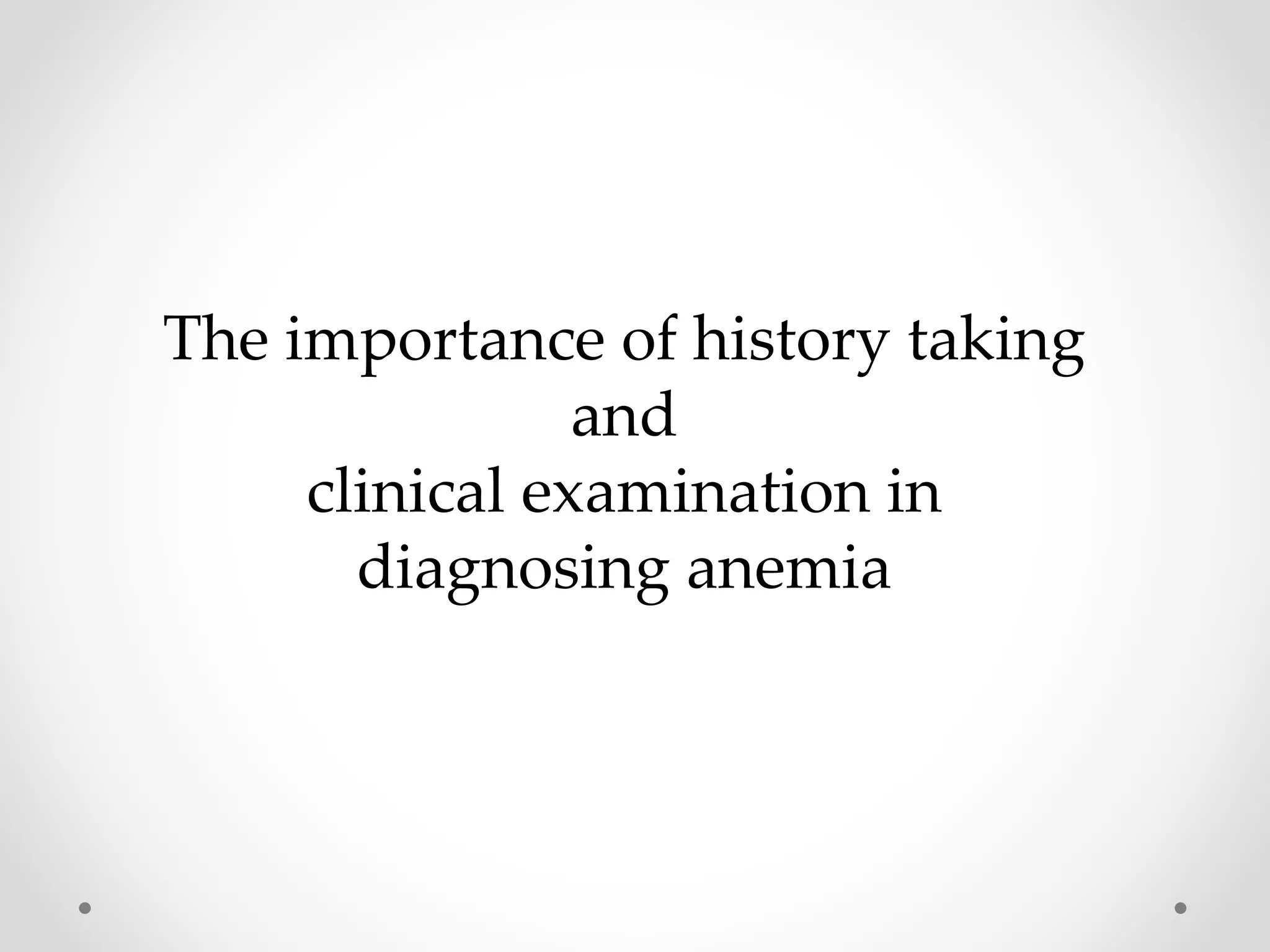 Anemia presentation | PPT