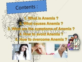 ANEMIA presentation | PPTX