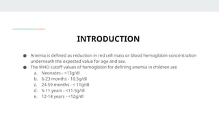 Anemia .pptx for final year mbbs students | PPTX