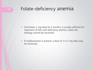 Anemias - Pharmacotherapy | PPTX