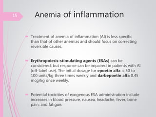 Anemias - Pharmacotherapy | PPTX