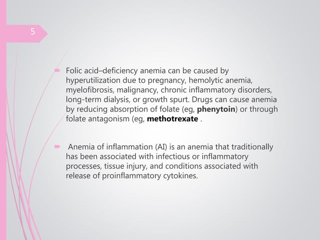 Anemias - Pharmacotherapy | PPTX | Blood Disorders | Diseases and ...