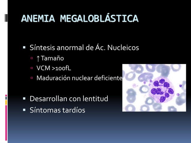 ANEMIAS, TIPOS, CAUSAS Y SINTOMAS MAS COMUNES, TRATAMIENTO. | PPT