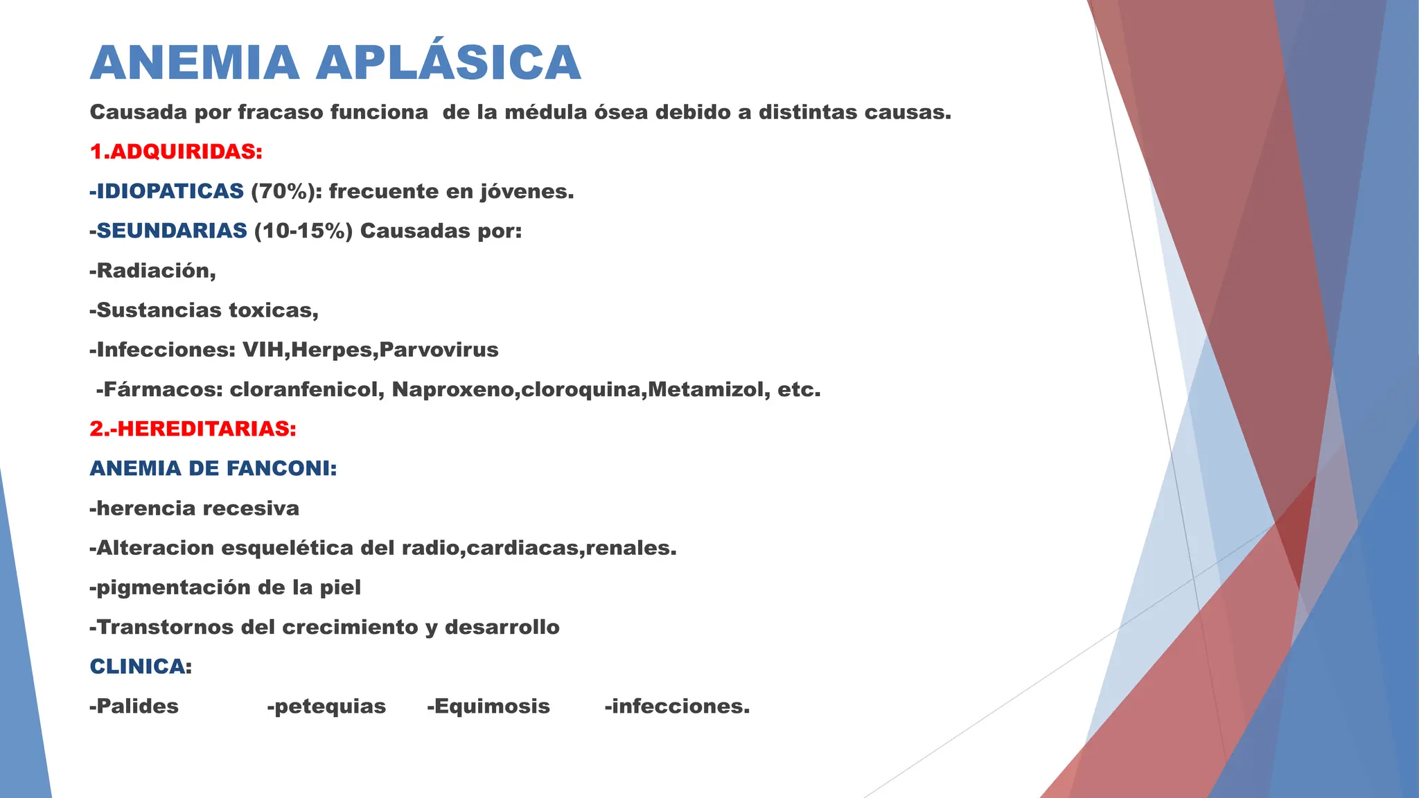 ANEMIAS: CLASIFICACIÓN Y CARACTERÍSTICAS.pptx | Blood Disorders ...
