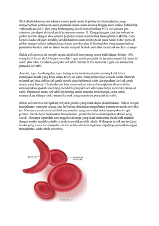 Anemia sel sabit | PDF