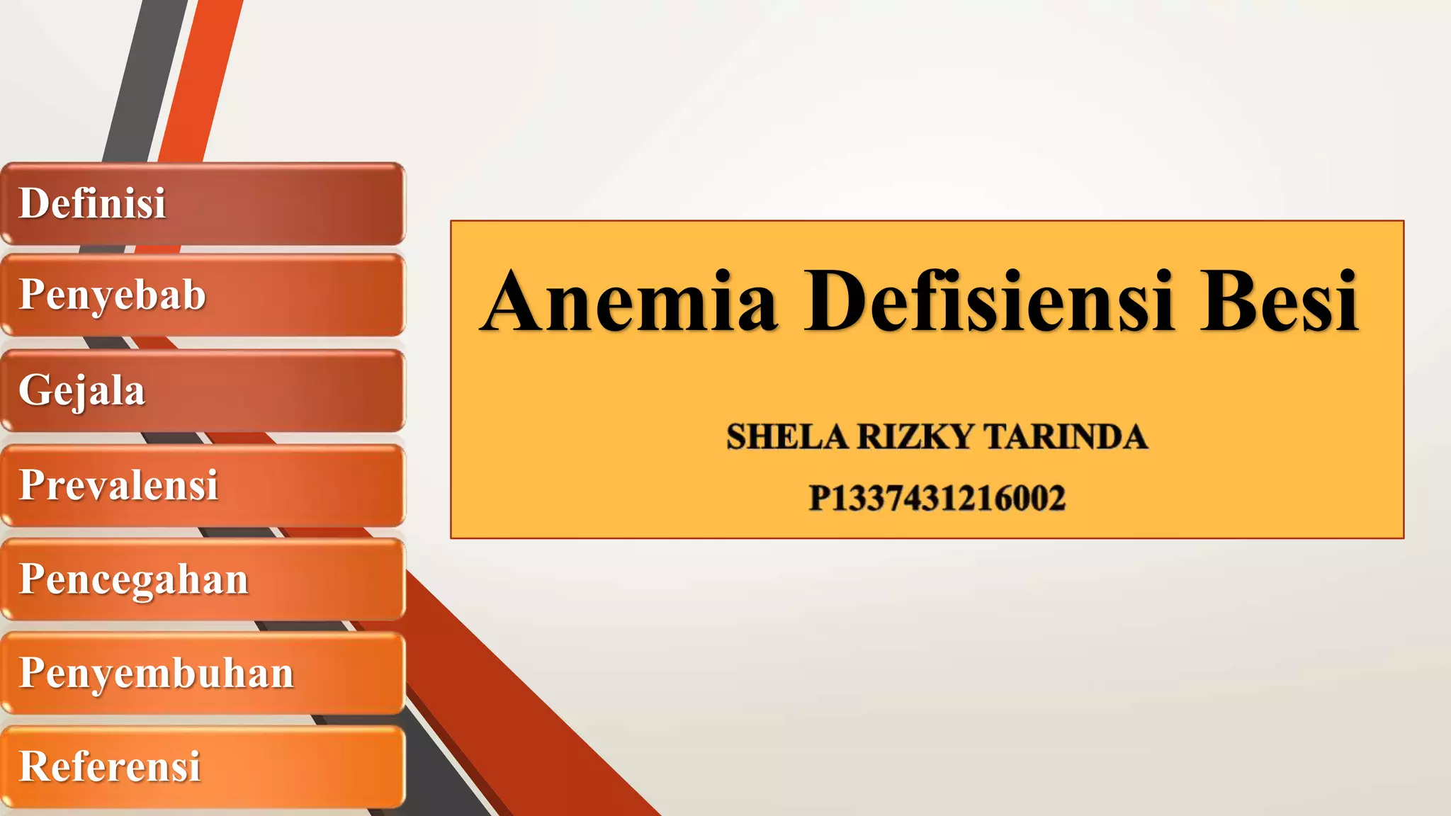 PPT Promosi Kesehatan Anemia pada Remaja | PPTX