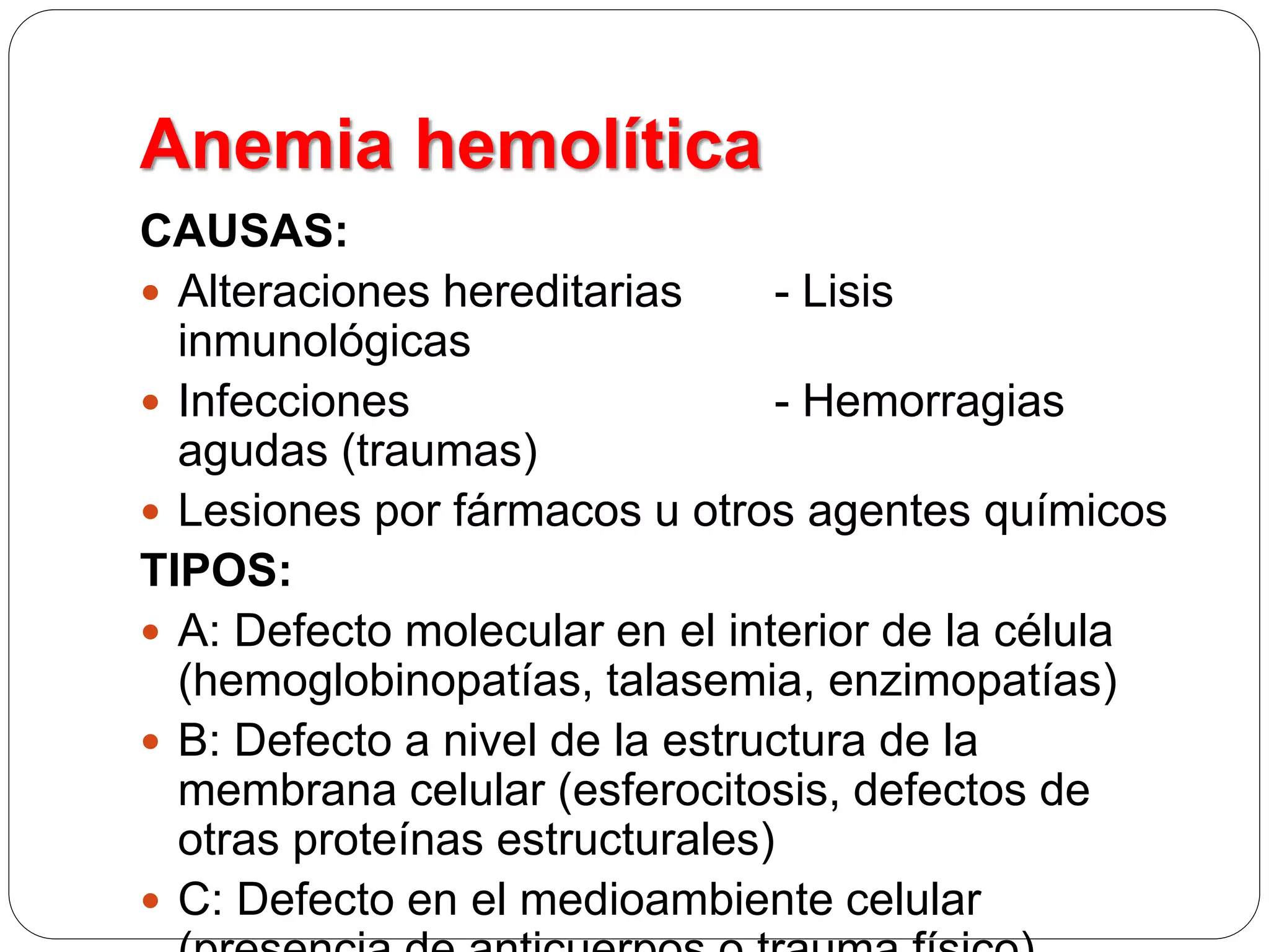 Anemias HEMOLÍTICA.ppt