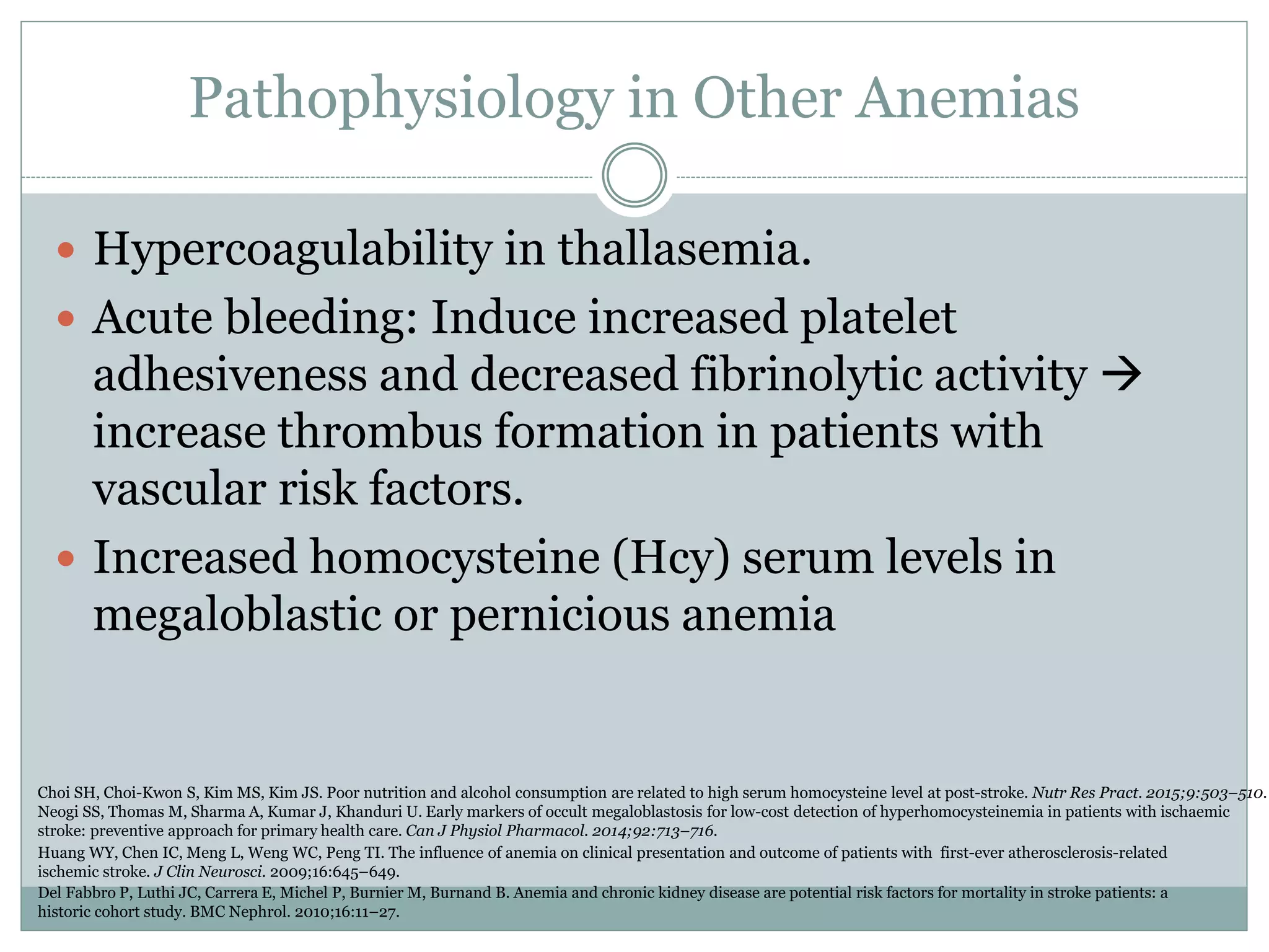 Anemia and Stroke | PPTX