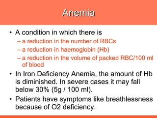 Anemia tech slides | PPT