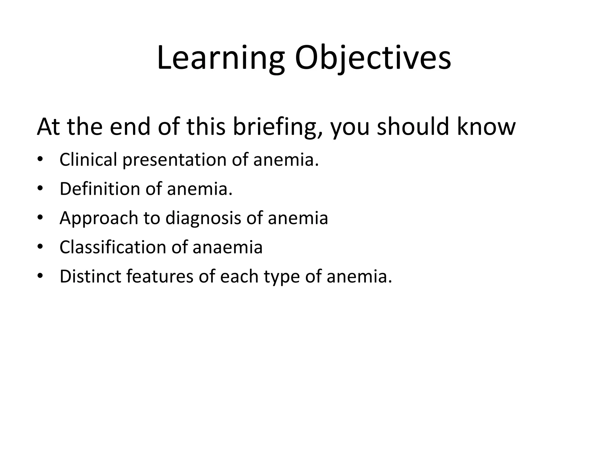 Anemia up to date classification and diagnosis .pptx