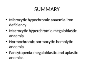 Anemia update diagnosis and management .pptx