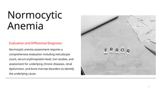 Anemia Work Up and Evaluation of Different Causes.pptx