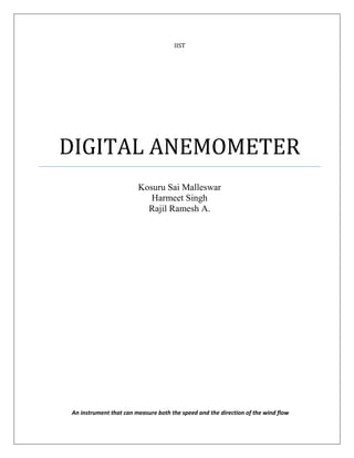 Digital Anemometer | PDF