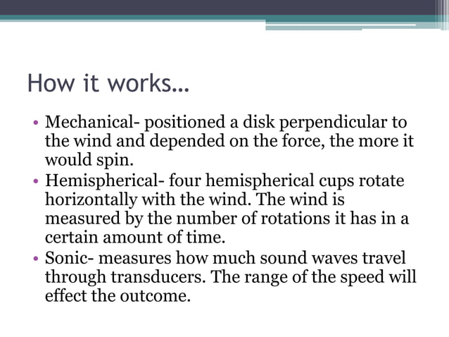 Anemometer pd 1 | PPTX