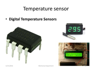 Temperature sensor /Anemometer | PPT