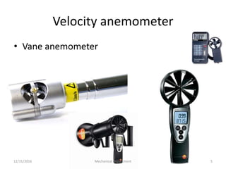 Temperature sensor /Anemometer | PPTX