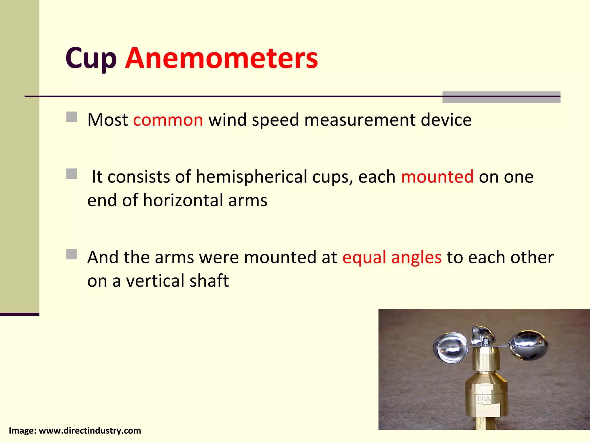 Anemometer interstellar | PPT