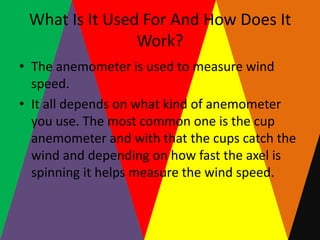 Anemometers!!!!!!! Pd. 5 | PPTX