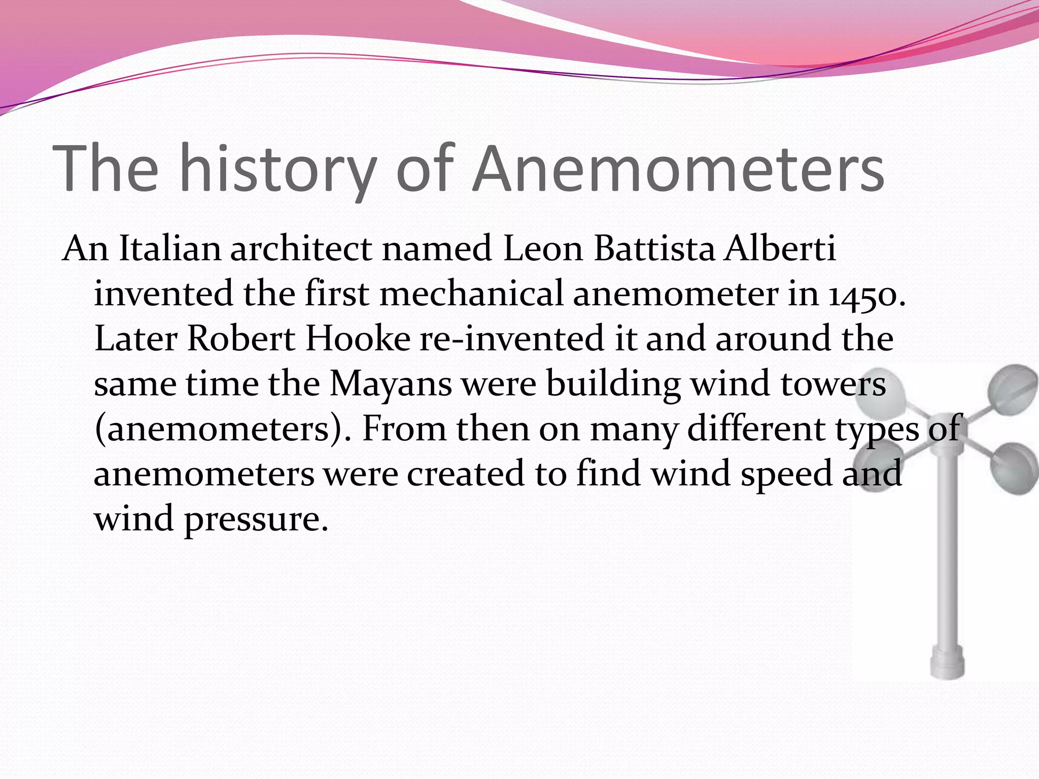 Anemometers pd2 | PPTX