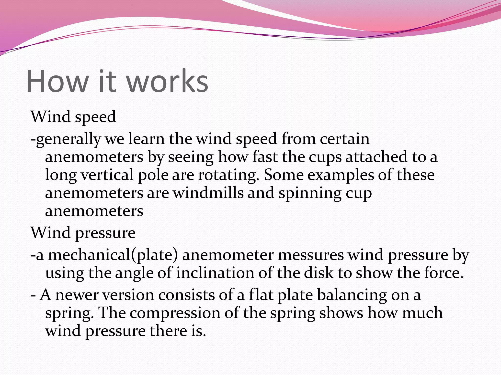 Anemometers pd2 | PPTX