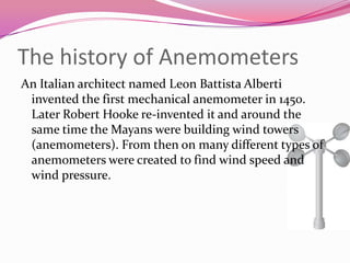 Anemometers pd2 | PPTX