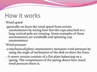 Anemometers pd2 | PPTX