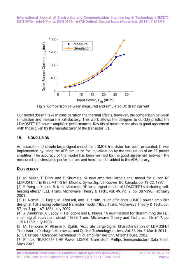 An empirical large signal model for rf ldmosfet transistors | PDF