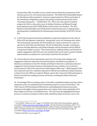 An enabliing environmet for cso a synthesis of evidence of progress ...