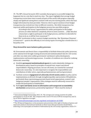 An enabliing environmet for cso a synthesis of evidence of progress since busan | PDF