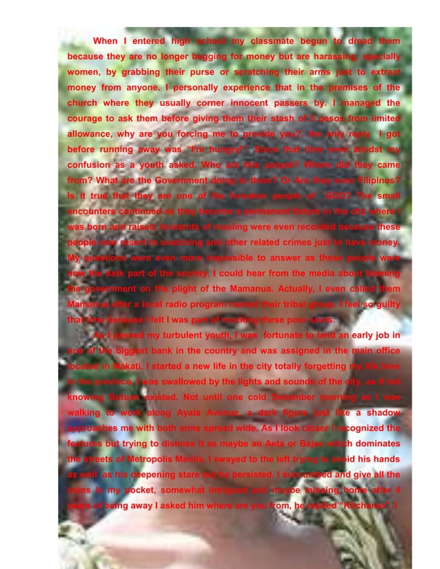 An Encounter With The Mamanu | DOCX | Injuries | Diseases and Conditions