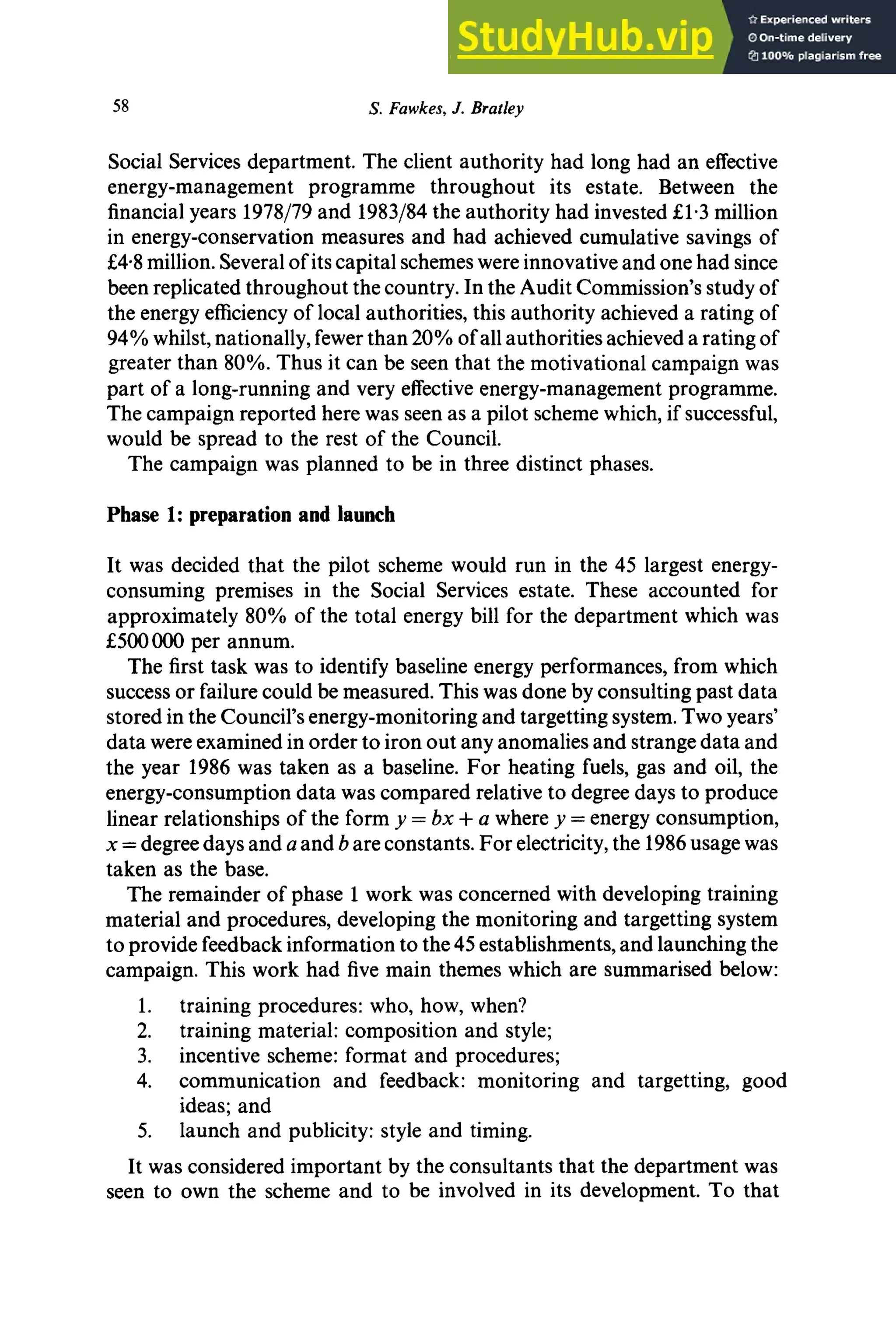 An Energy-Motivation Case Study | PDF