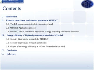 An energy efficiency analysis of lightweight security protocols | PPTX | Internet of Things ...
