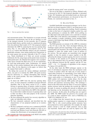 An enhanced available bandwidth estimation technique for an end to end network path | PDF ...