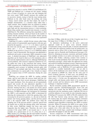 An enhanced available bandwidth estimation technique for an end to end network path | PDF ...